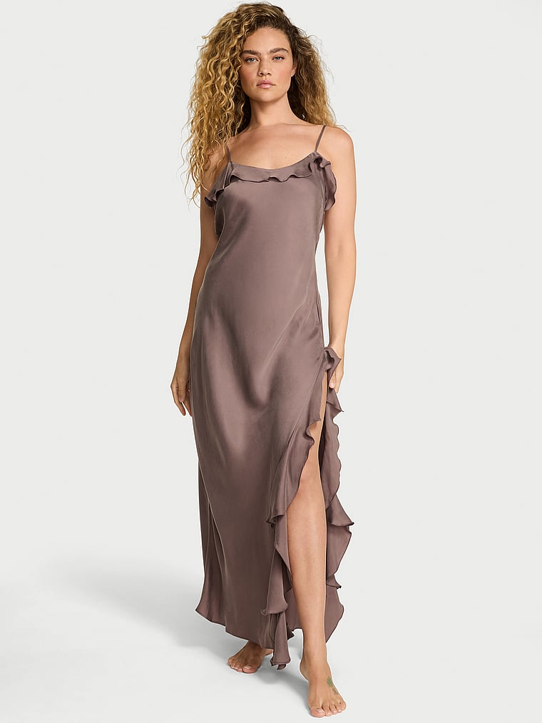 Buy Silky Flutter Ruffled Long Slip, - Order Slips online - Victoria's ...