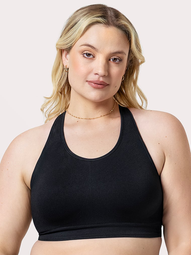 Buy Smooth Seamless Support Wireless Bra, Black - Order Bralettes ...