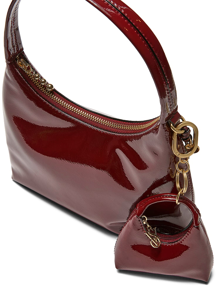 Buy VS Icon Micro Bag Charm Keychain, Sangria Red Patent - Order Small ...