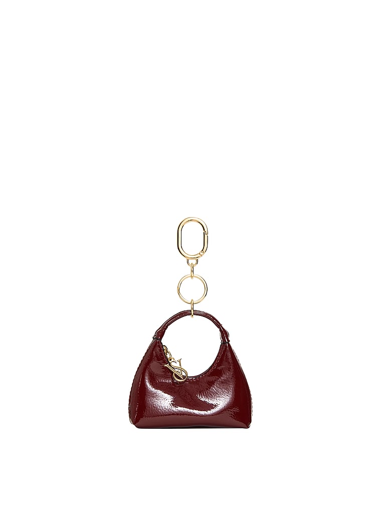 Buy VS Icon Micro Bag Charm Keychain, Sangria Red Patent - Order Small ...