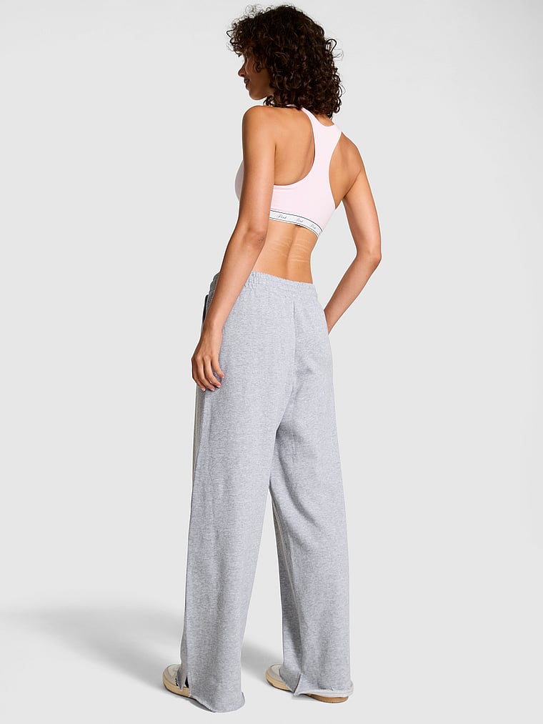 Buy Campus Fleece Wide-Leg Split-Hem Sweatpants, Vs Medium Heather Grey ...