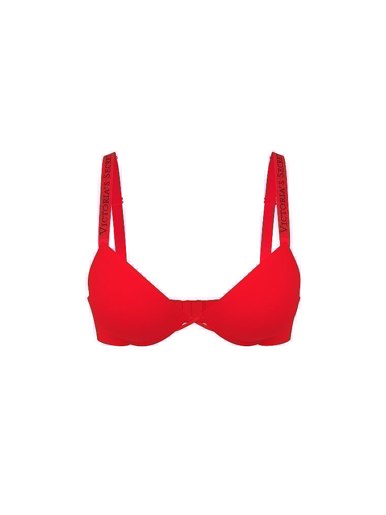 Buy Bombshell Logo Shine Strap Add-2-Cups Push-Up Bra, Lipstick - Order ...
