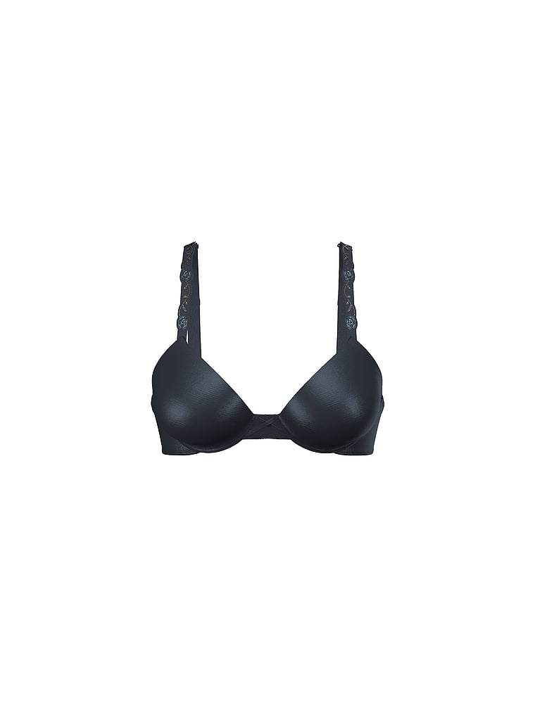 Buy Electric Orchid Shine Strap Push-Up Bra, Dark Twilight - Order Bras ...
