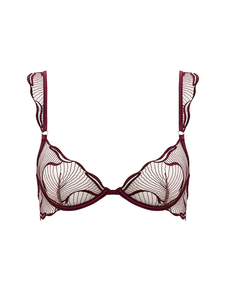 Buy Marabel Wired Bra, Cherry Lacquer/Sheer - Order Bras online ...