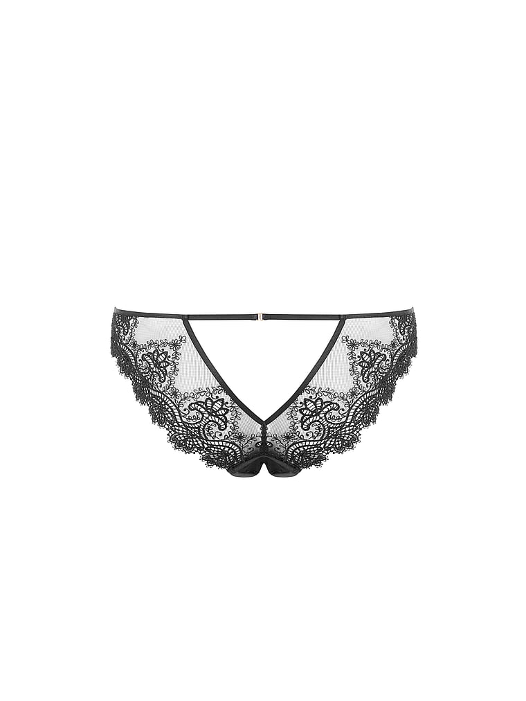 Buy Arella Ouvert Brief, Black - Order Panties online - Victoria's ...
