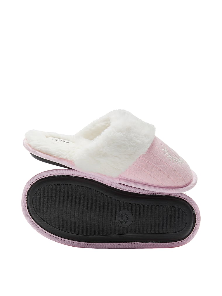Buy Cable Knit Slippers, Pink Tulip - Order Slippers online - PINK US