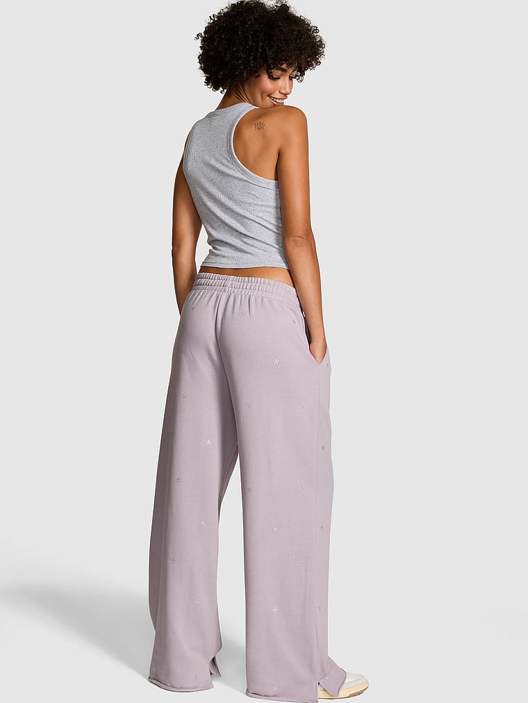 Buy Campus Fleece Wide-Leg Split-Hem Sweatpants, Limited Edition Spring ...