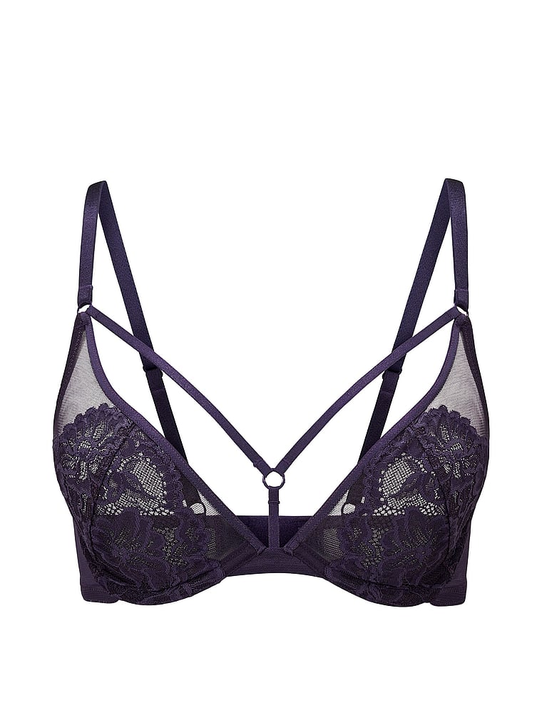 Buy Cam Unlined Plunge Bra, Purple Velvet - Order Bras online ...