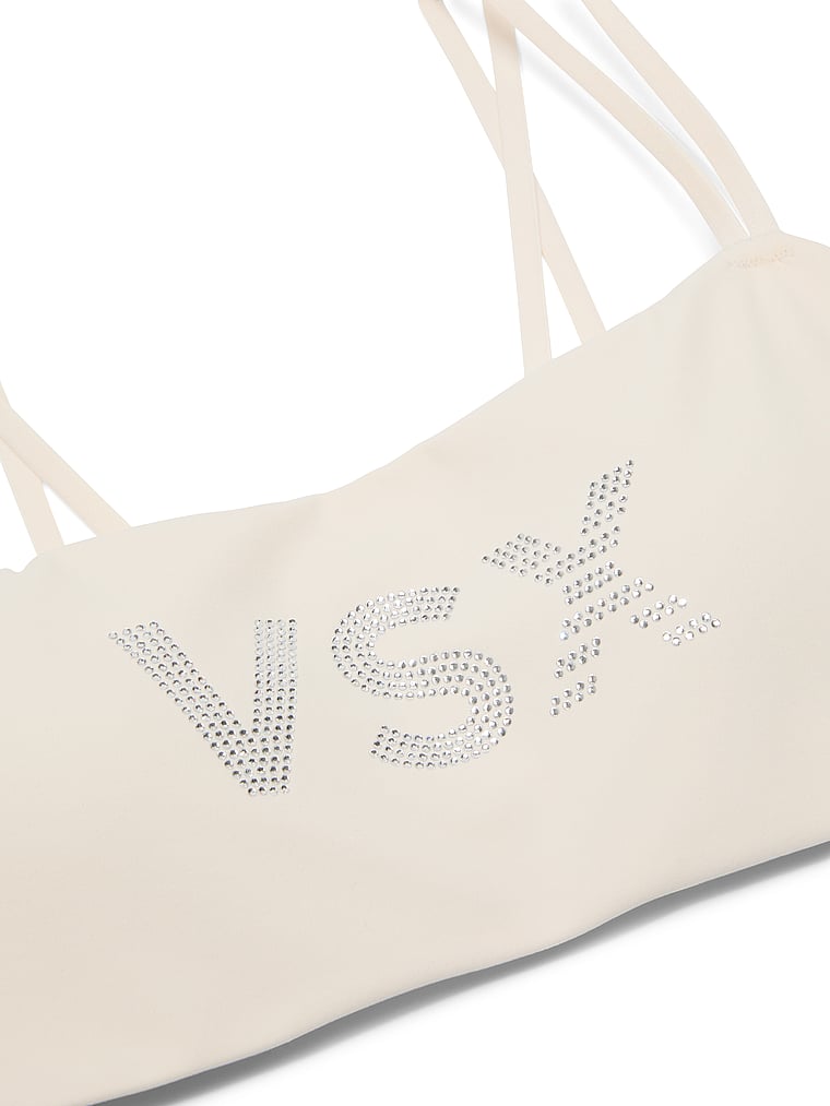 Buy VSX Elevate™ Diamanté Flex Square-Neck Sports Bra, Swan Diamanté ...