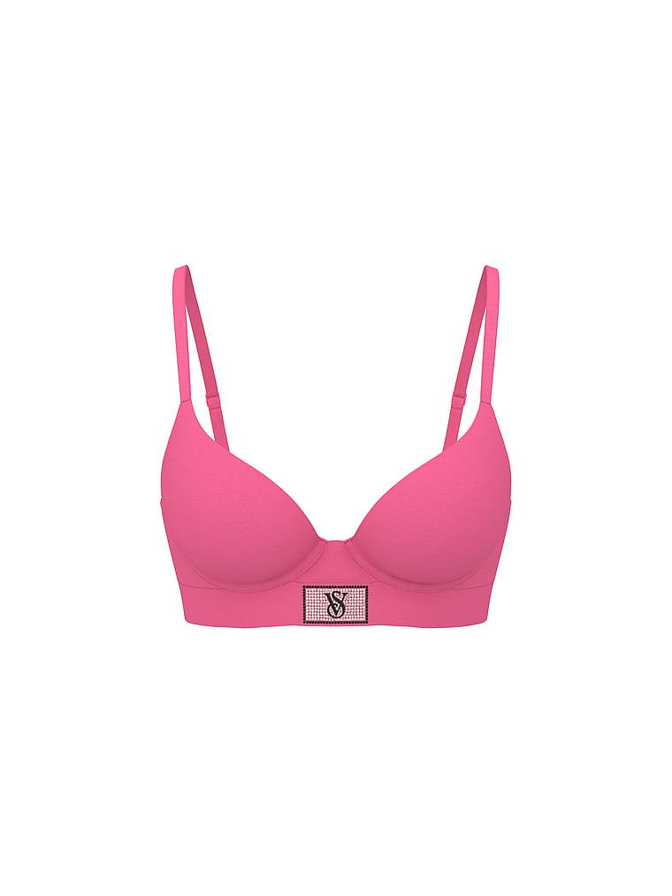 Buy Perfect Shape Shine Patch Push-Up Bra, Rose Garden Pink - Order ...
