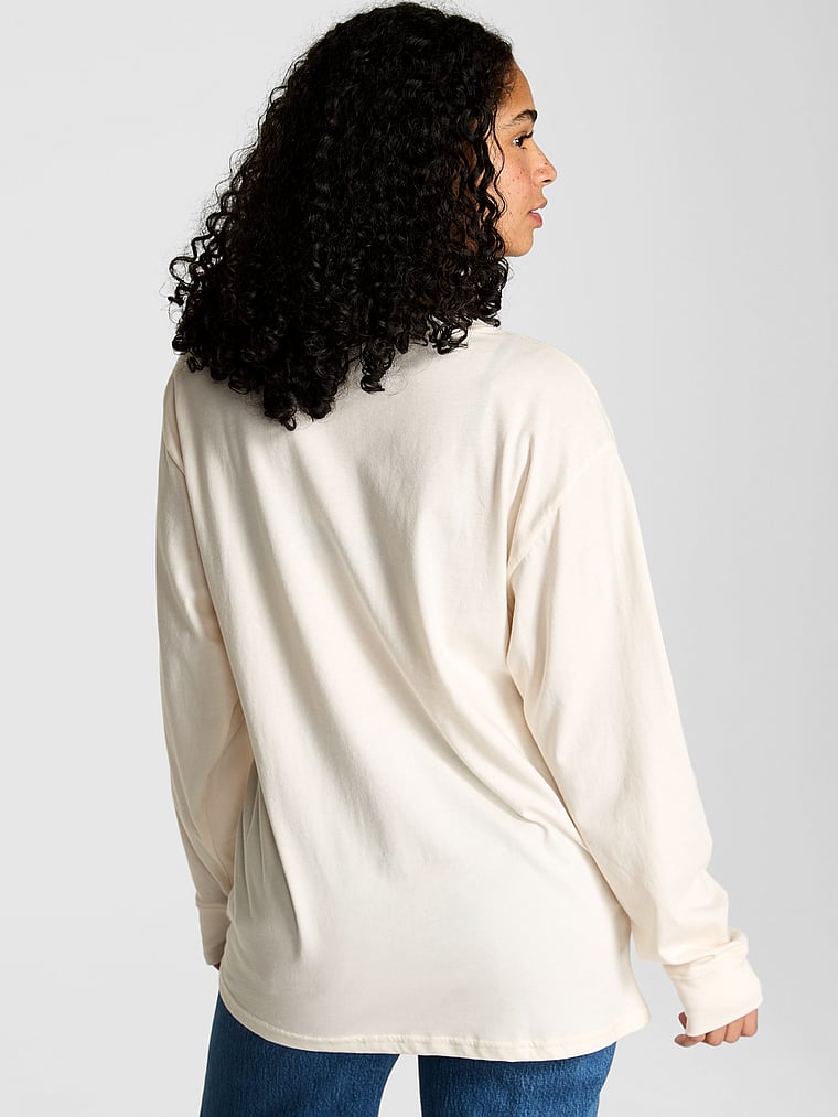 Buy Campus Cotton Long-Sleeve Tee, Limited Edition Winter White ...