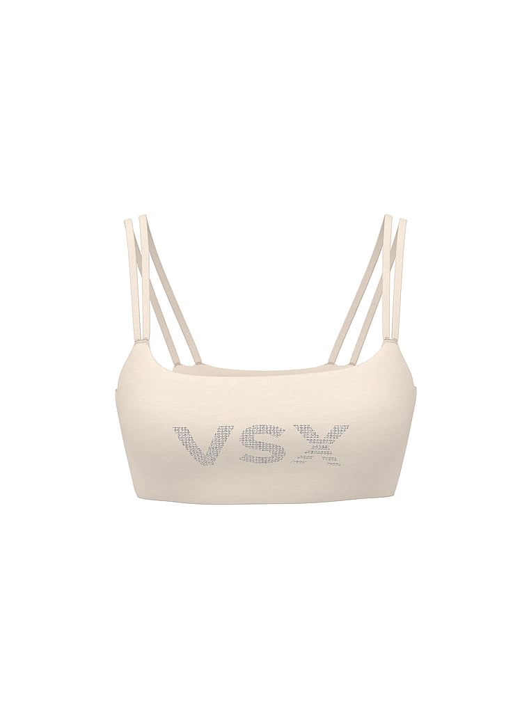Buy VSX Elevate™ Diamanté Flex Square-Neck Sports Bra, Swan Diamanté ...