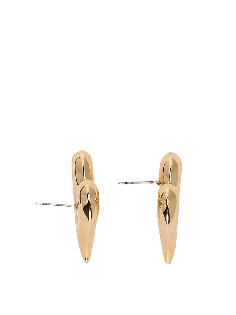 Buy Puffed Heart Earrings, Gold - Order W EARRINGS online - Victoria's ...