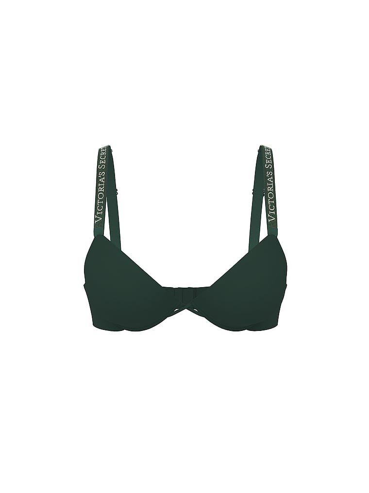 Buy Bombshell Logo Shine Strap Add-2-Cups Push-Up Bra, Cilantro - Order ...