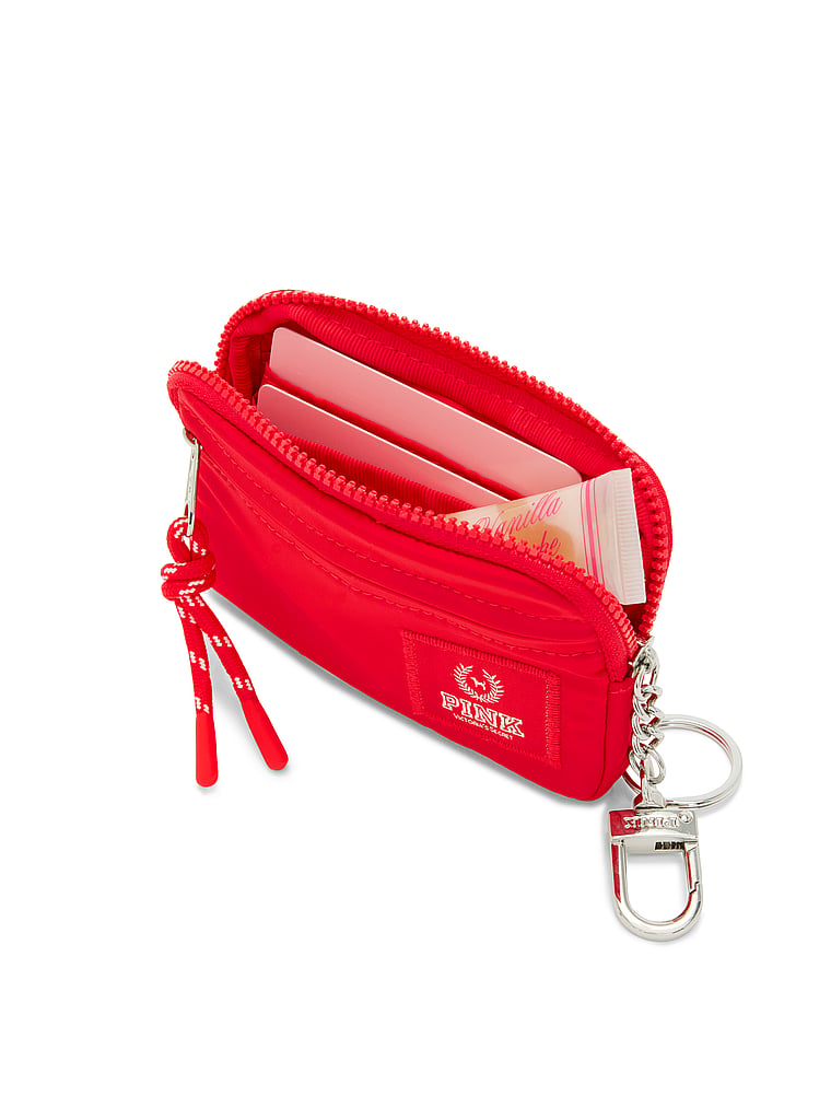 Buy Zip Card Holder Keychain, Red - Order Small Accessories online ...