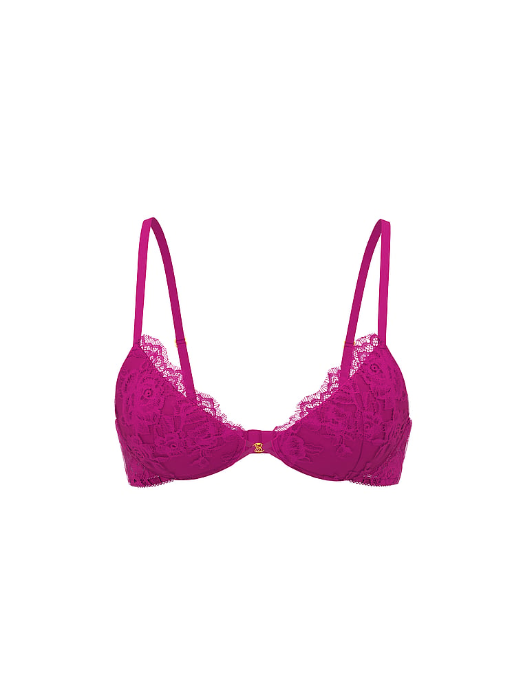 Buy Bombshell Add-2-Cups Rose Lace Push-Up Bra, Berrylicious - Order ...