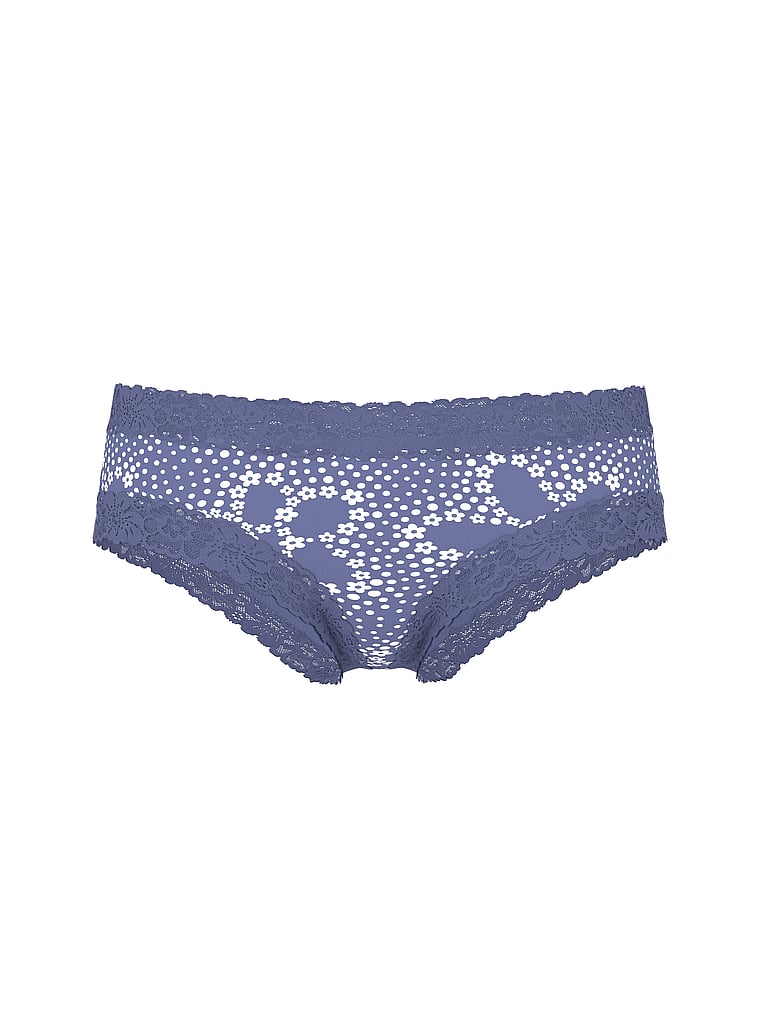 Buy Wink Lace-Trim Cheeky Panty, Dusty Iris Floral - Order Panties ...
