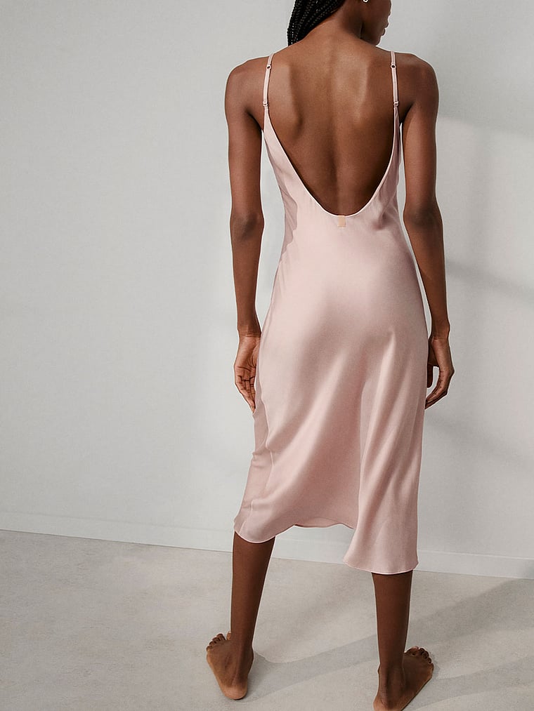 Buy Washable Silk Bias Slip Dress, Delicate Pink - Order Slips online ...