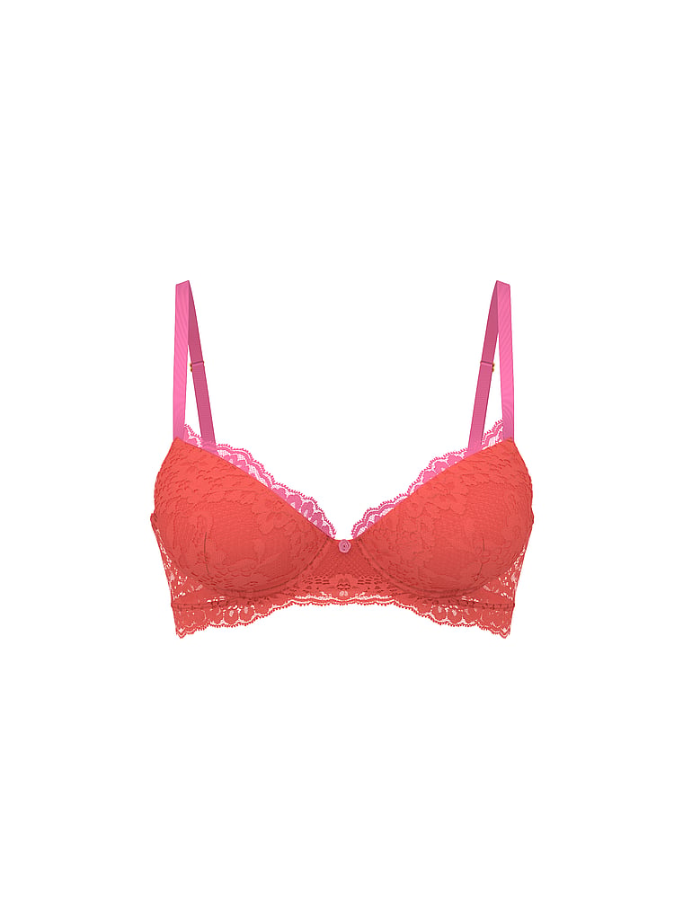 Buy Lace Lightly Lined Demi Bra, Cactus Flower - Order Bras online ...