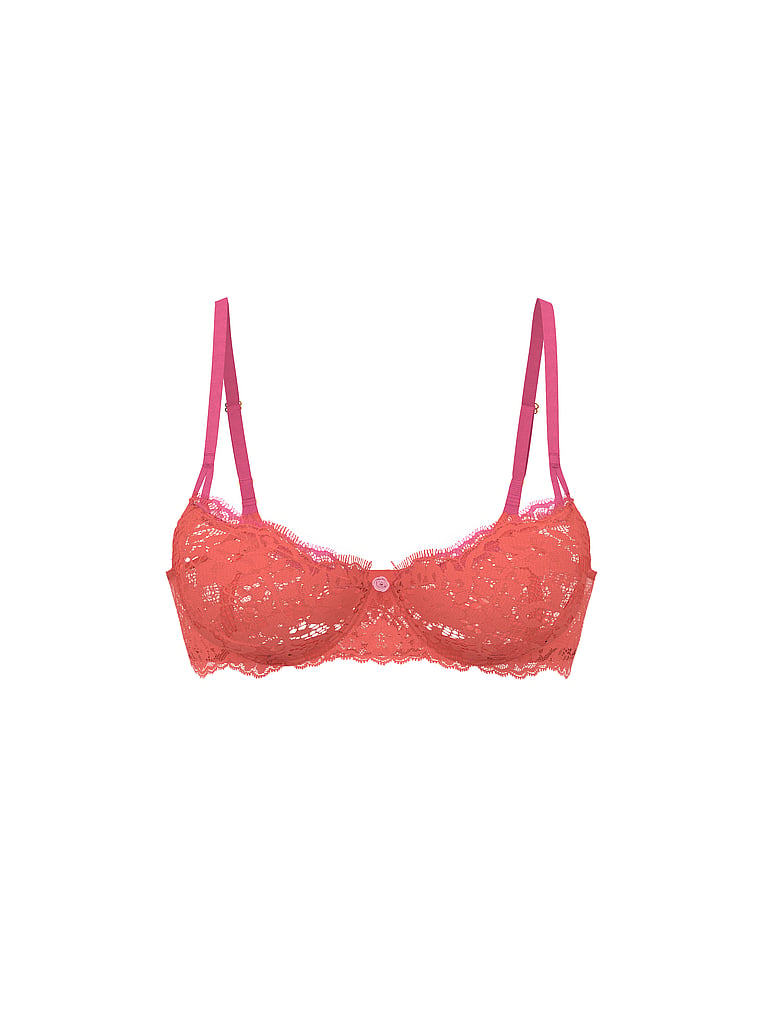 Buy Wicked Lace Unlined Balconette Bra, Cactus Flower - Order Bras ...