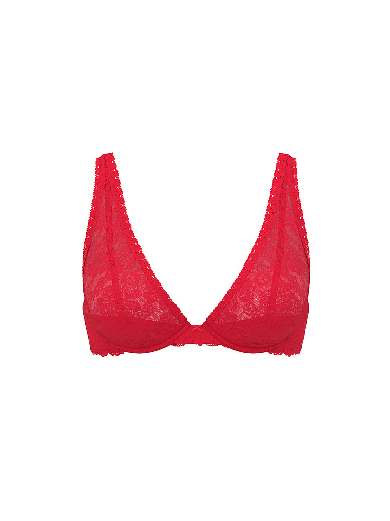 Buy PINK Wink™ Undercover Lift Unlined Plunge Bra, Red Pepper - Order ...