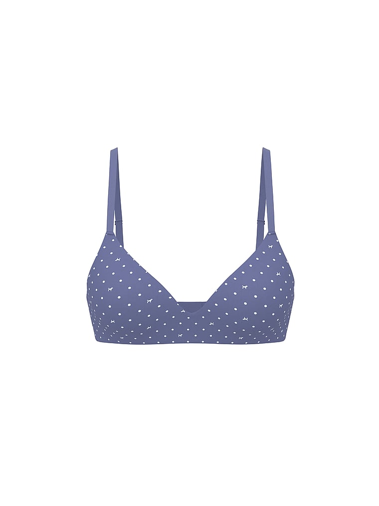Buy Wear Everywhere Lightly Lined Wireless Bra, Dusty Iris Dot Dog ...