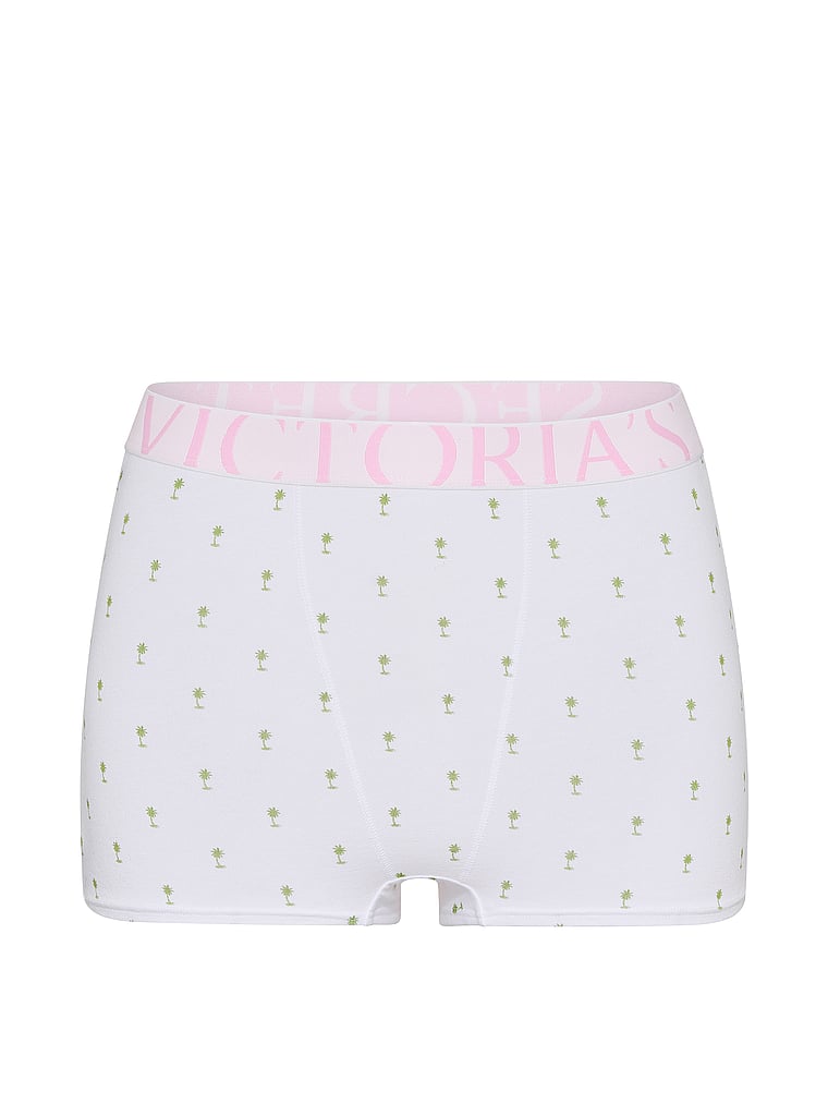 Buy Exploded Logo Cotton High-Waist Boyshort Panty, - Order Panties ...