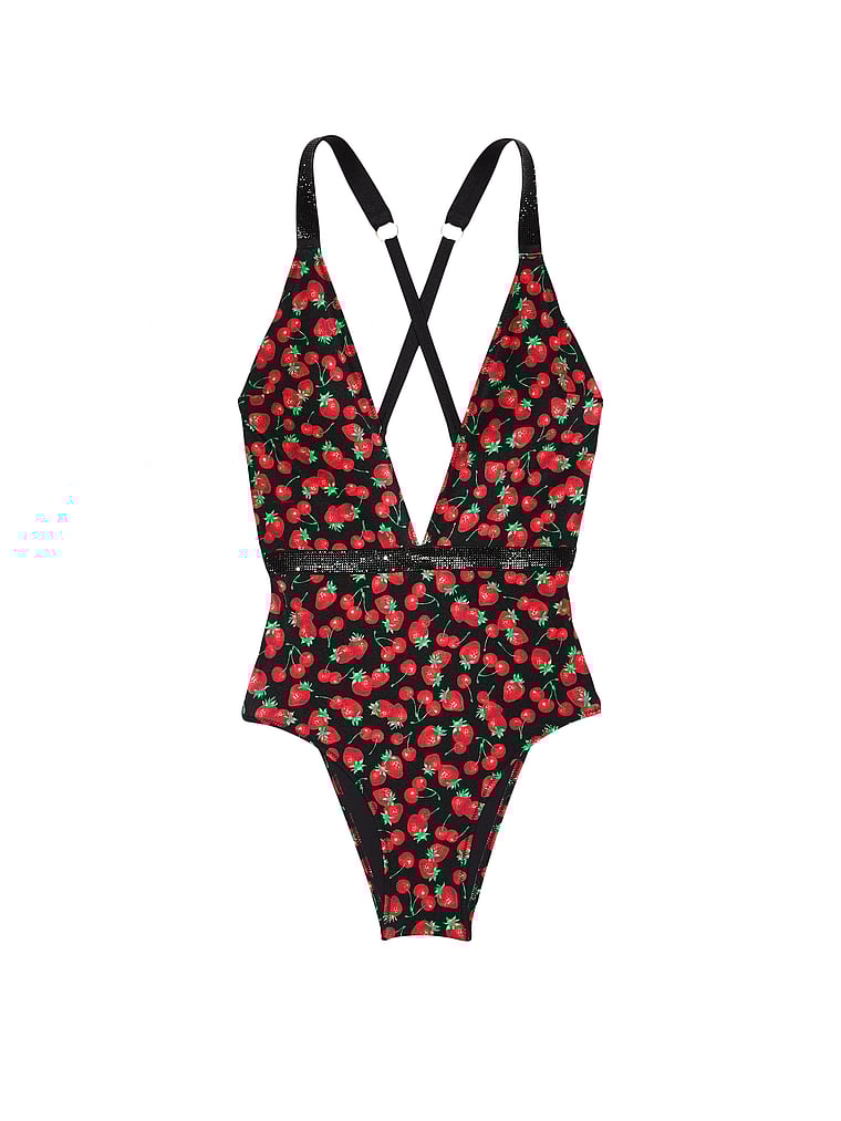 Buy Shine Plunge One-Piece Swimsuit, - Order undefined online ...