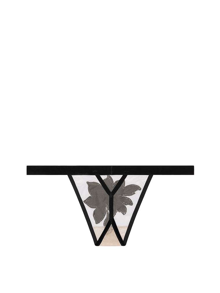 Buy Velvet Appliqué V-string Panty, - Order undefined online - Victoria ...