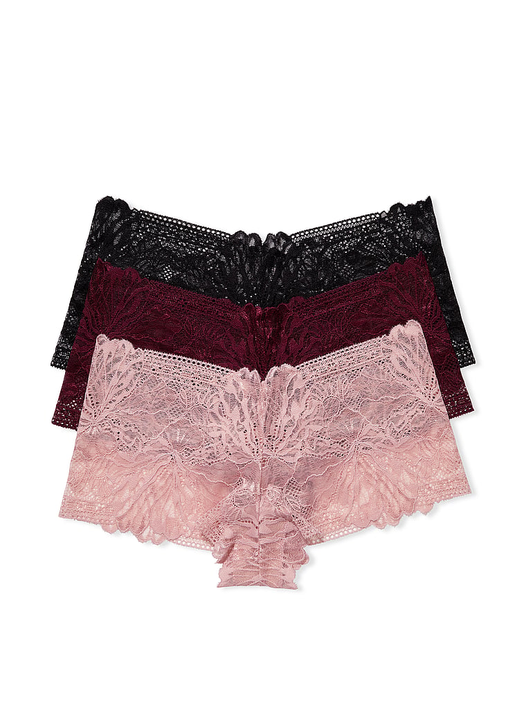 Buy 3 Pack Lace Shortie Panties Order Undefined Online Victoria S