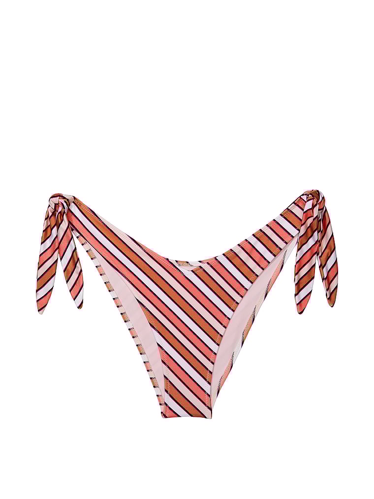 Buy Tie-Side Brazilian Bikini Bottom, Warm Stripes - Order Bikini ...