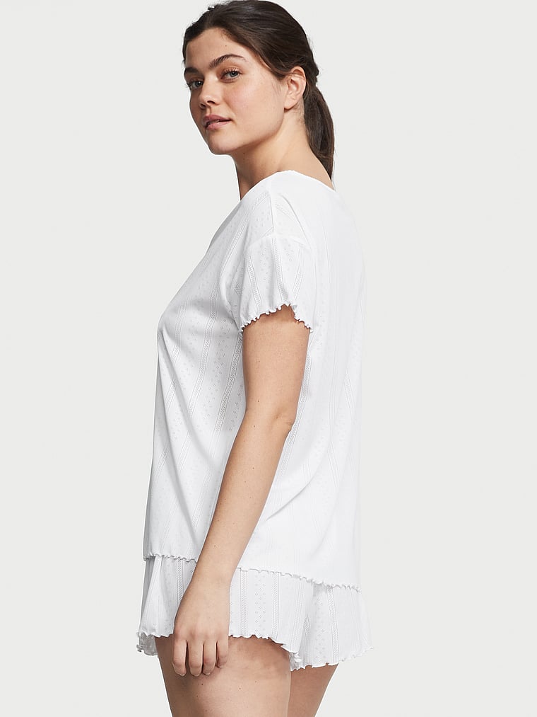 Buy Pointelle Short Pajama Set, - Order undefined online - Victoria's ...