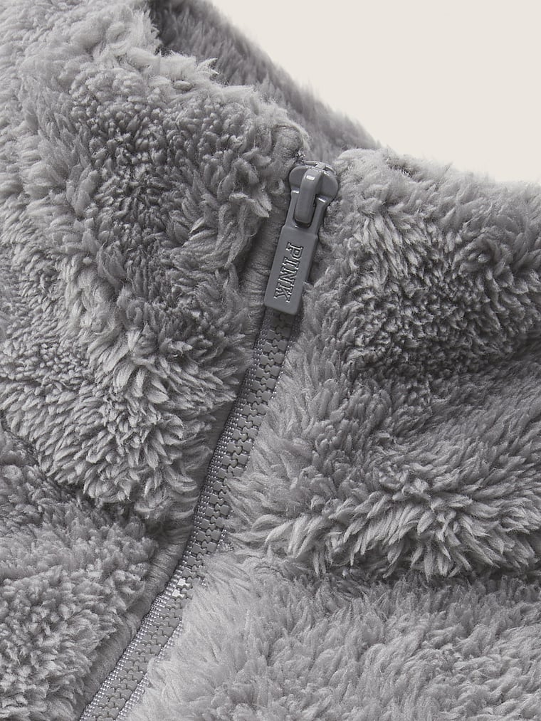 Buy Teddy Full-Zip Jacket, - Order undefined online - PINK US