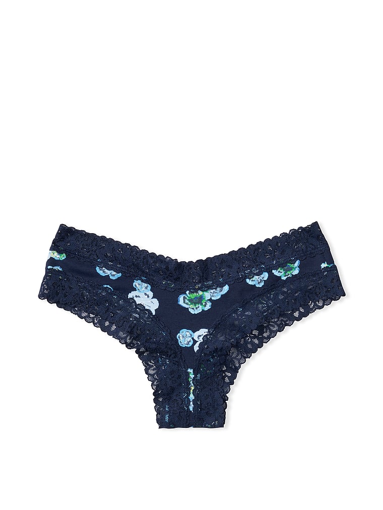 Buy Lace Waist Cotton Cheeky Panty, - Order undefined online - Victoria ...