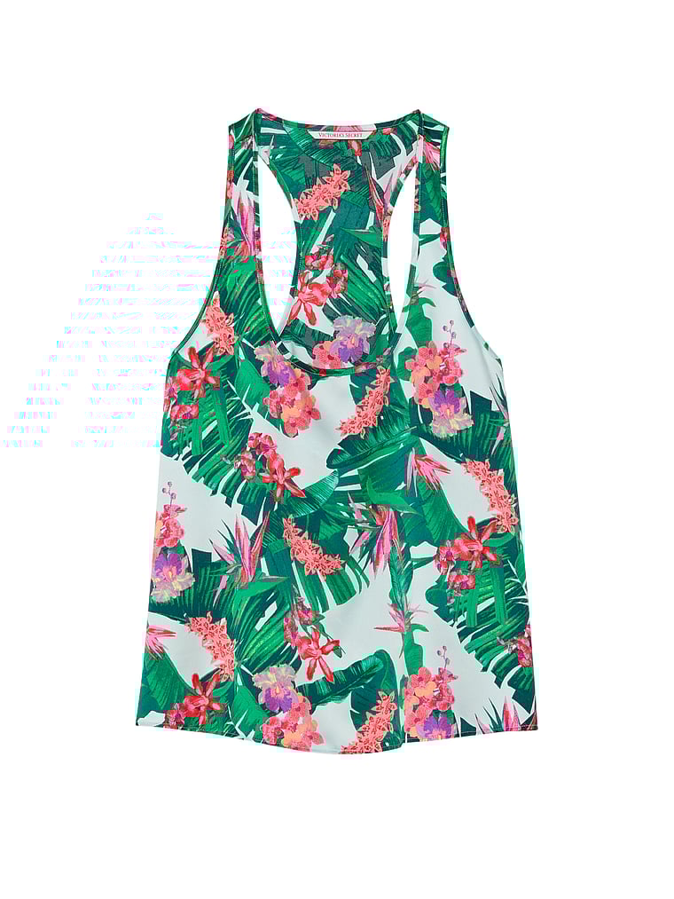 Buy Satin Racerback Tank, undefined - Order undefined online - Victoria ...