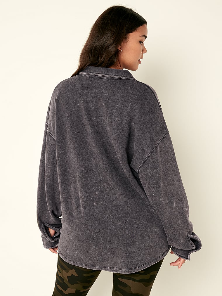 Buy Fleece Shacket, - Order undefined online - PINK US