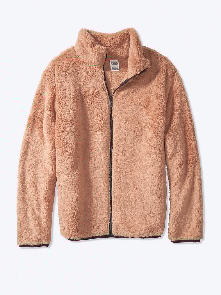 Buy Teddy Full-Zip, - Order undefined online - PINK US