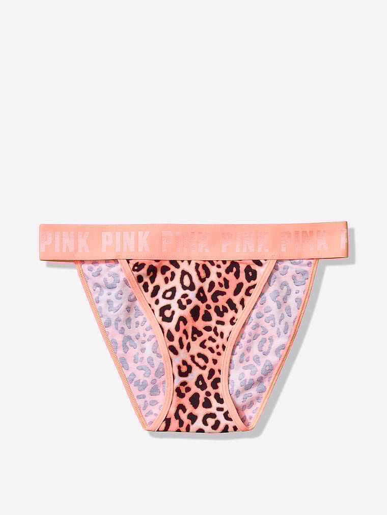 VictoriasSecret High Leg Logo Bikini - 11157366-4LO5
