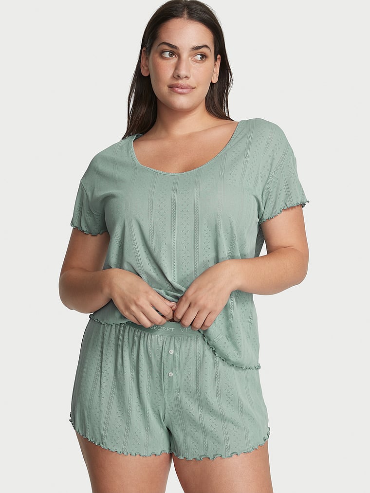 Buy Pointelle Short Pajama Set - Order Pajamas Sets online 1121833500 ...