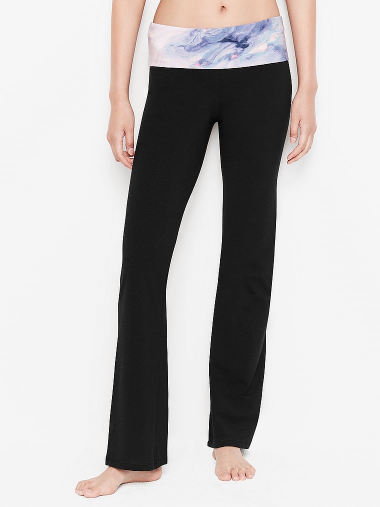 Buy Yoga Foldover Cotton Flare Leggings, - Order undefined online ...