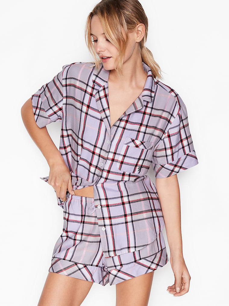 Buy Flannel Short PJ Set, - Order undefined online - Victoria's Secret US