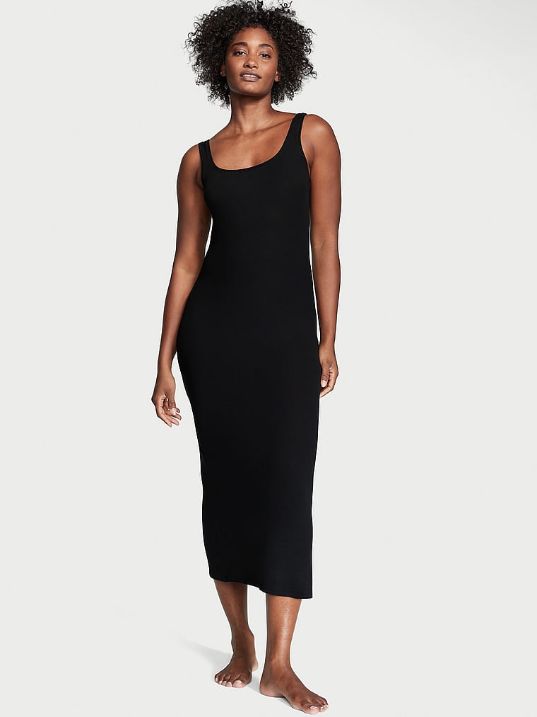 Buy Ribbed Modal Long Slip Dress, - Order undefined online - Victoria's ...