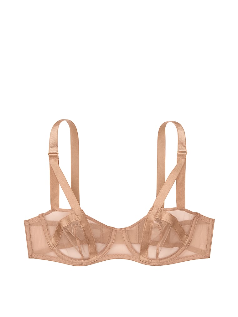 VictoriasSecret Unlined Mesh Balconette Bra - 11150442-4U16