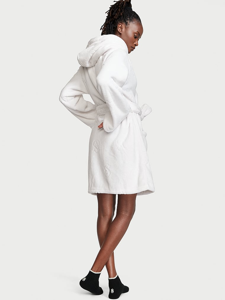Buy Hooded Short Robe, undefined - Order undefined online - Victoria's ...