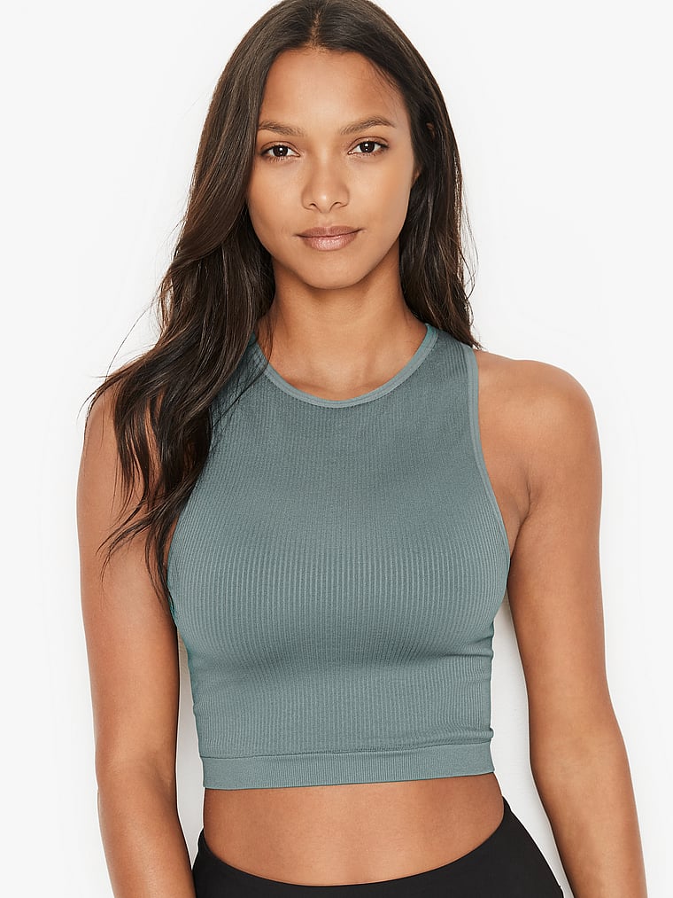 Buy Seamless Rib Cropped Tank, undefined - Order undefined online ...