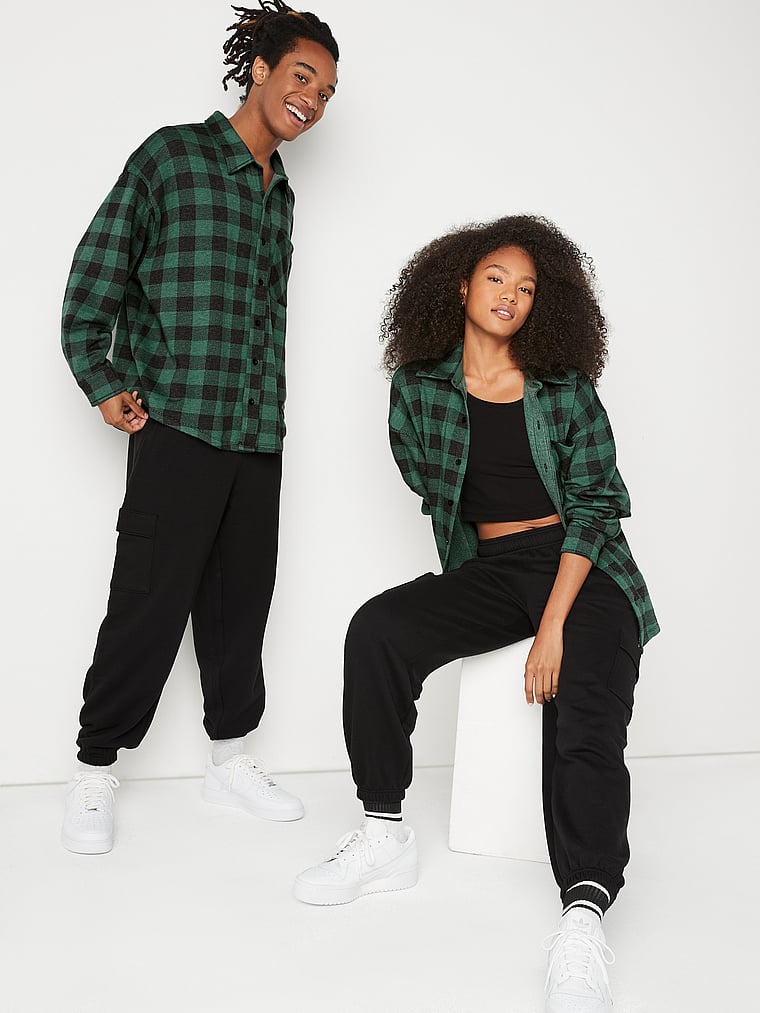 Buy Fleece Shacket, - Order undefined online - PINK US