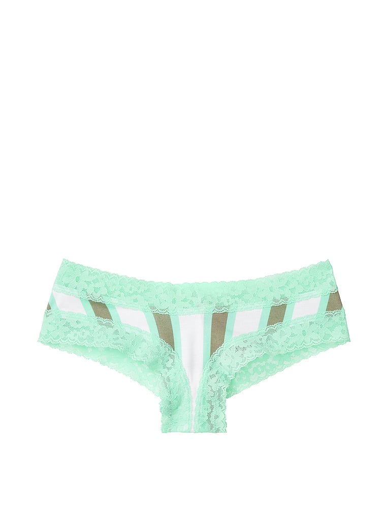 VictoriasSecret Stretch Cotton Lace-waist Cheeky Panty - 11122516-4F0X