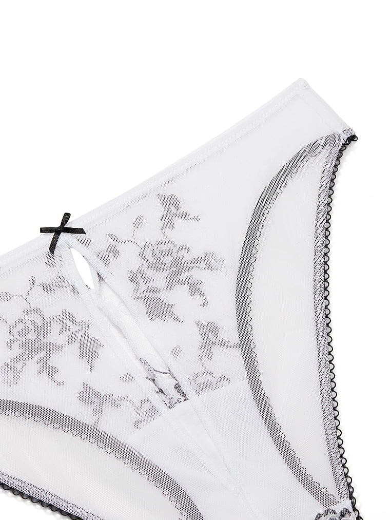 Buy Embroidered Lace Keyhole Cheekini Panty, undefined - Order ...