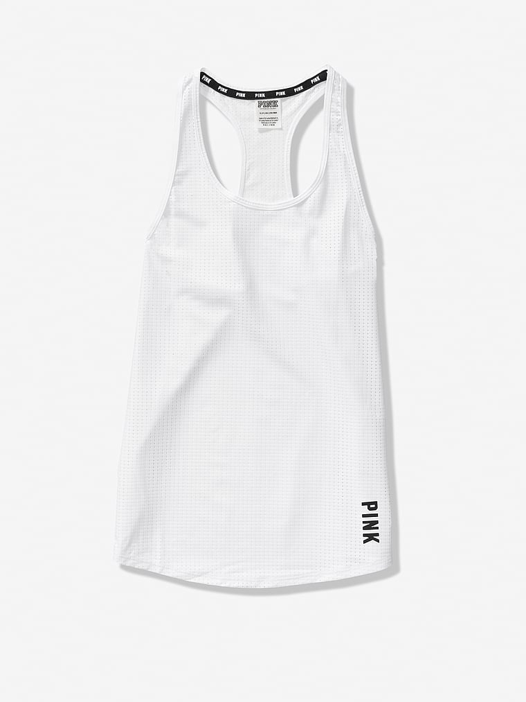 Buy Mesh Racerback Tank, - Order undefined online - PINK