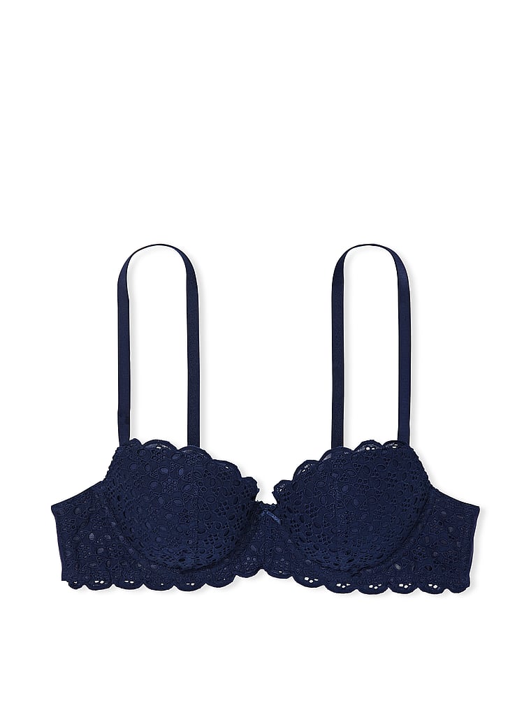 Buy Eyelet Lace Lightly Lined Demi Bra, Ensign - Order Bras online ...